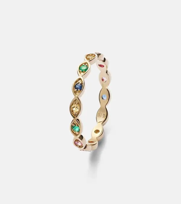 SYDNEY EVAN Marquis 14kt Yellow Ring