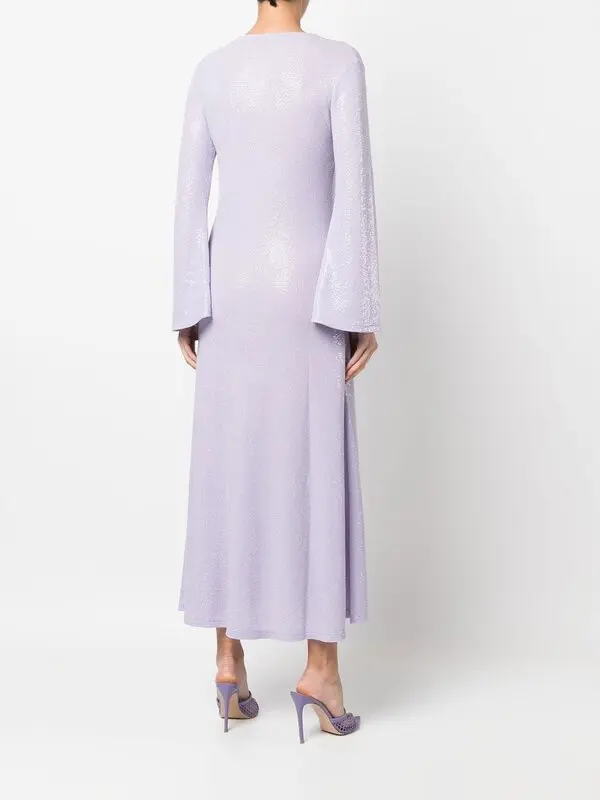 Dodo Bar Or Sequin-embellished Plunge Dress