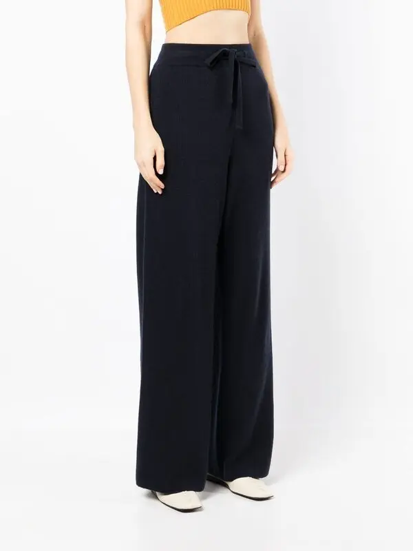 Nanushka Ribbed Wide-leg Trousers