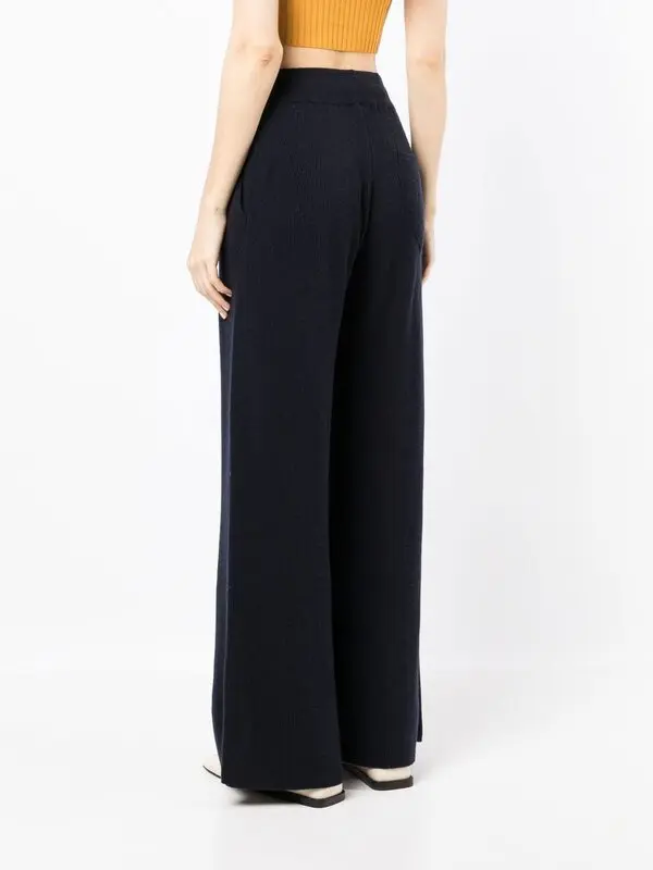 Nanushka Ribbed Wide-leg Trousers