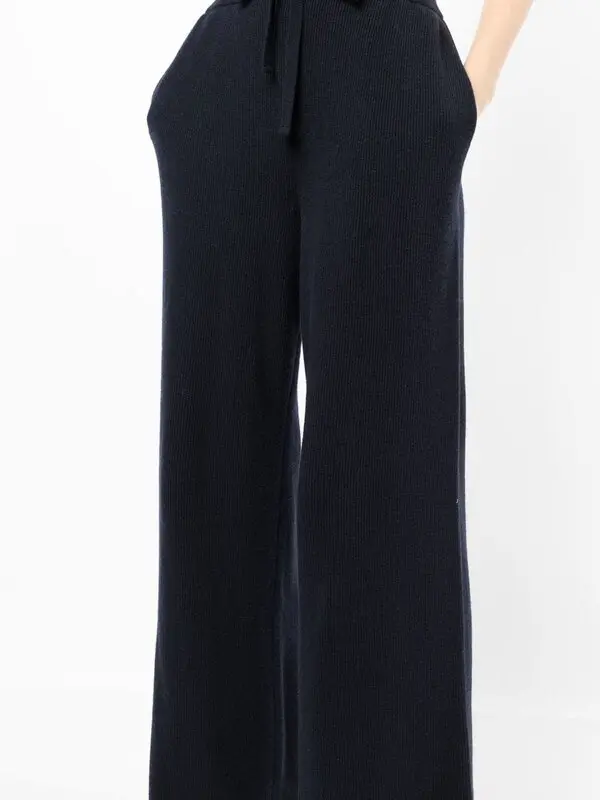 Nanushka Ribbed Wide-leg Trousers
