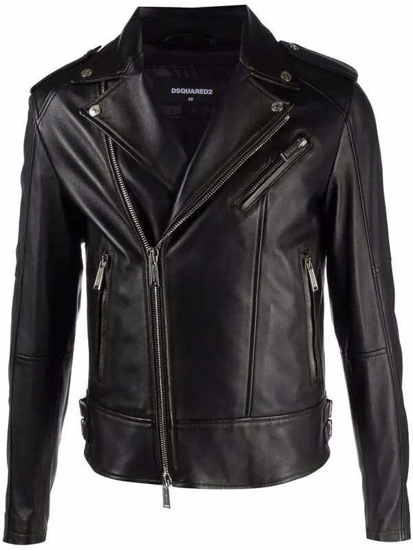 Dsquared2 Leather Biker Jacket
