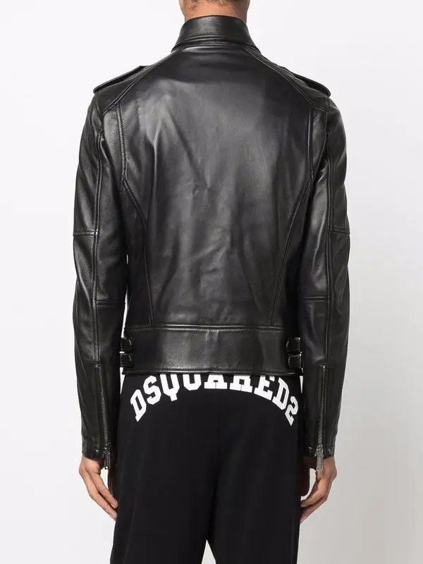 Dsquared2 Leather Biker Jacket