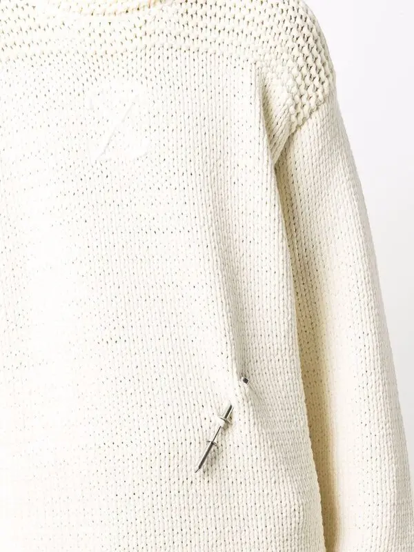 Off-White Nail Detail High-neck Jumper