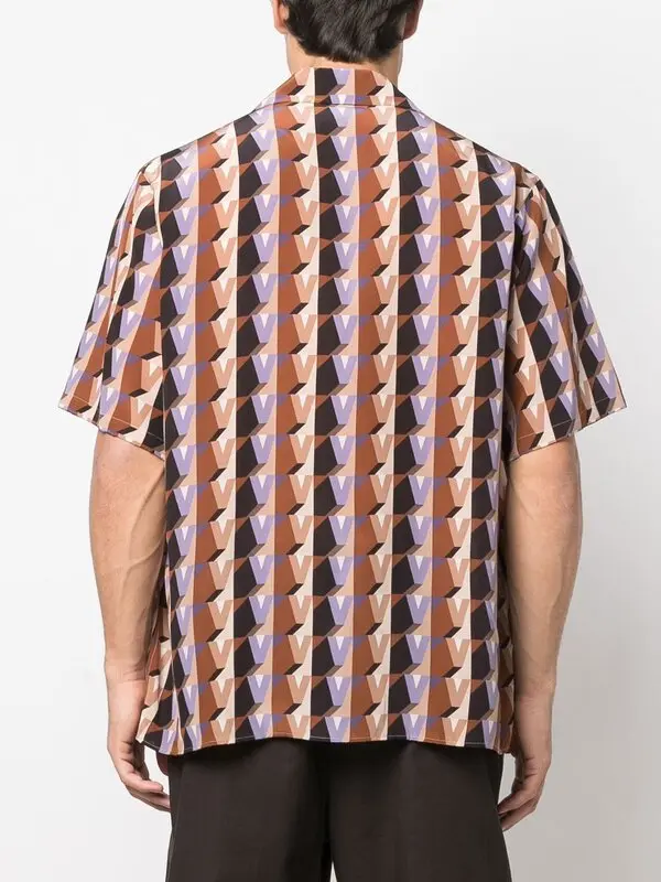 Valentino Garavani 3dream Logo Printed Silk Shirt