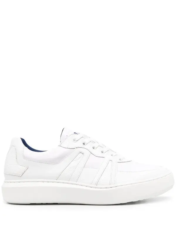 ZILLI Panelled Low-top Leather Sneakers