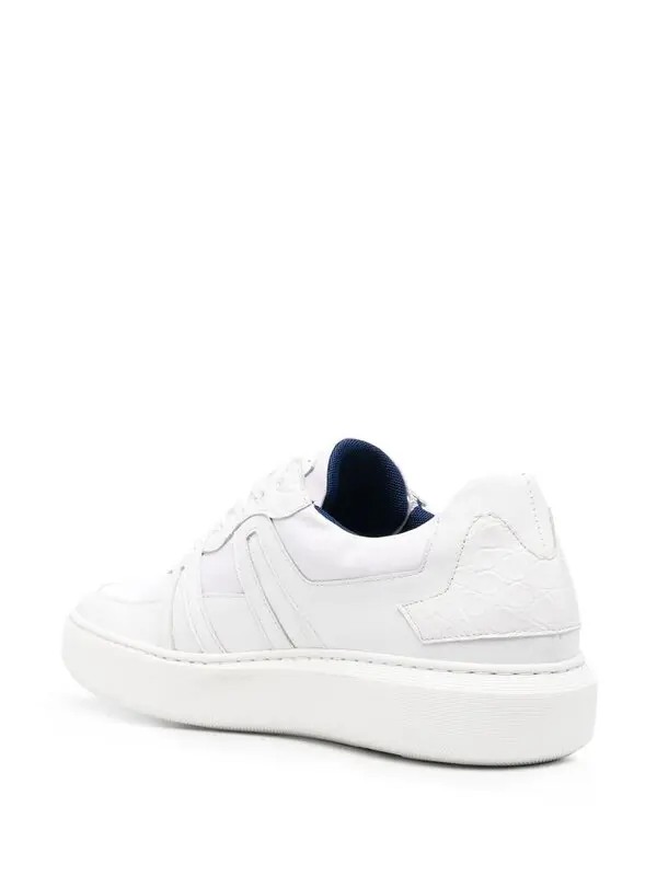 ZILLI Panelled Low-top Leather Sneakers