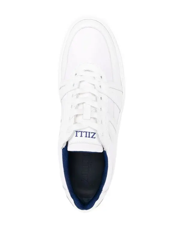ZILLI Panelled Low-top Leather Sneakers