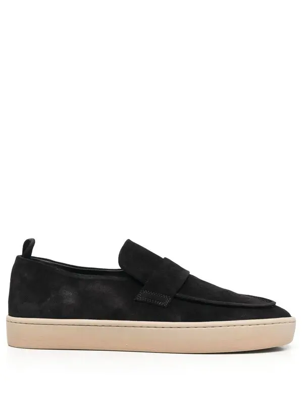 Officine Creative Suede Slip-on Sneakers
