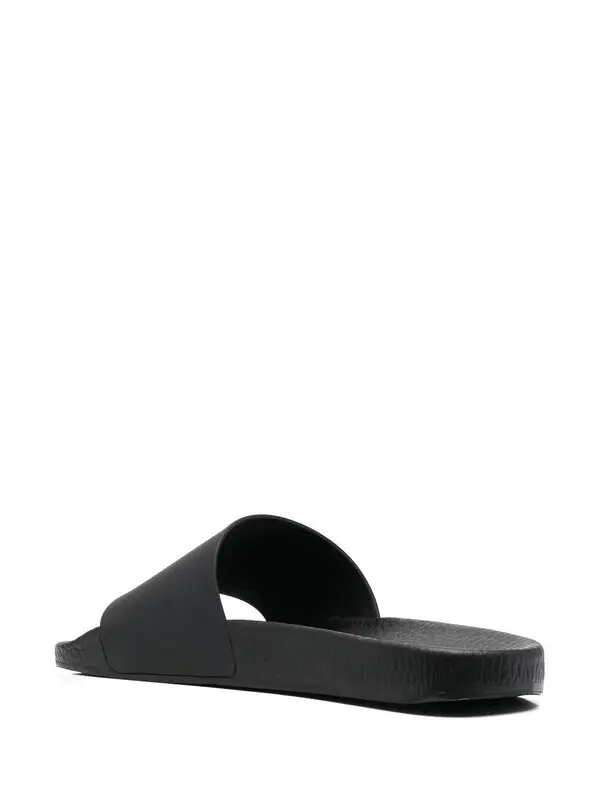 Polo Ralph Lauren Logo-print Slip-on Sandals - Black