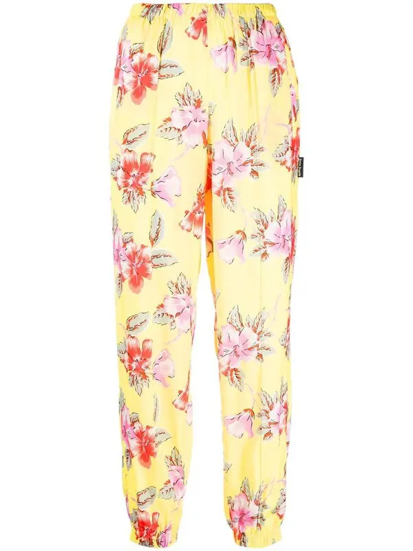 Palm Angels Floral-print Tapered Joggers