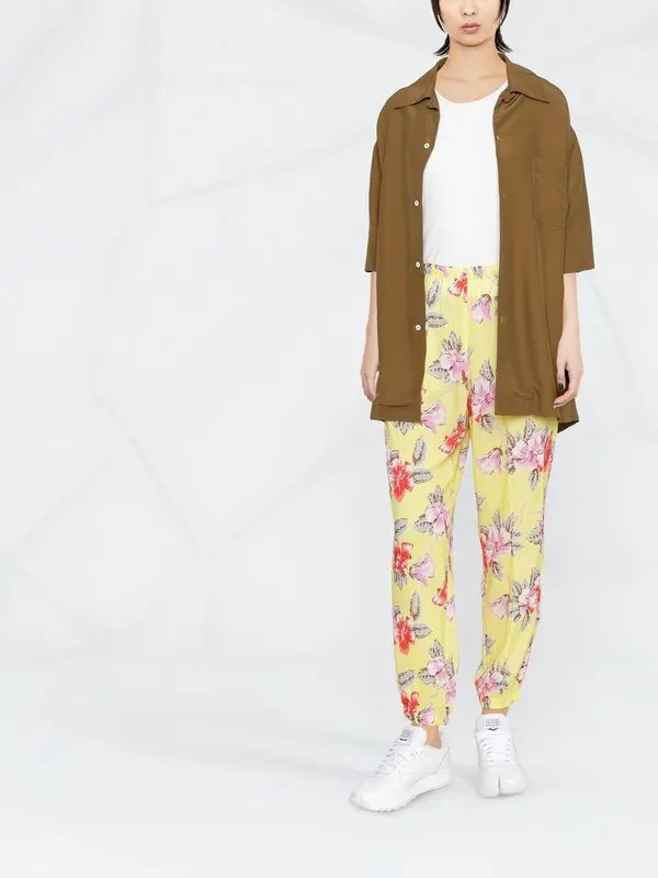 Palm Angels Floral-print Tapered Joggers