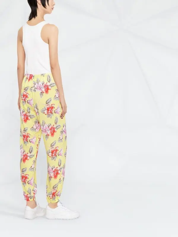 Palm Angels Floral-print Tapered Joggers