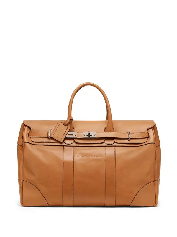 Brunello Cucinelli Leather Holdall