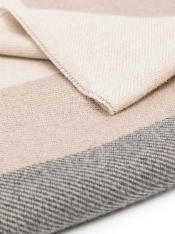 Brunello Cucinelli Striped Wool Scarf