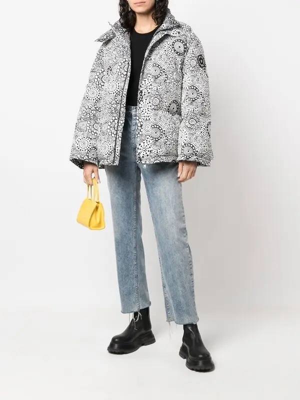 10 CORSO COMO Abstract-print Puffer Jacket