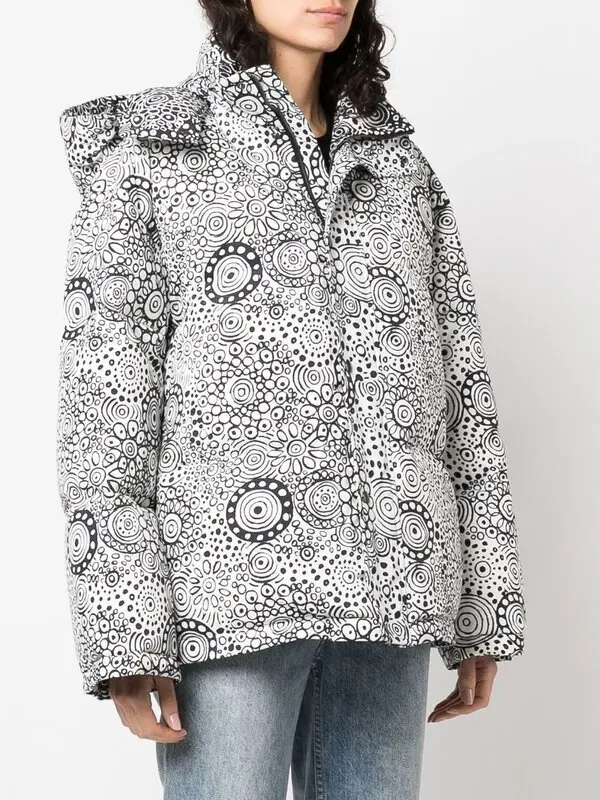 10 CORSO COMO Abstract-print Puffer Jacket
