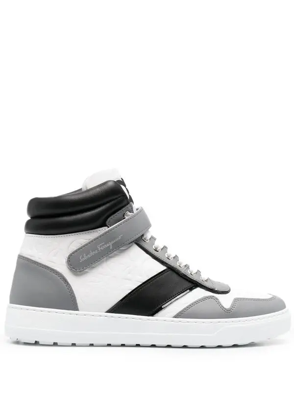 FERRAGAMO Logo-print Hi-top Sneakers