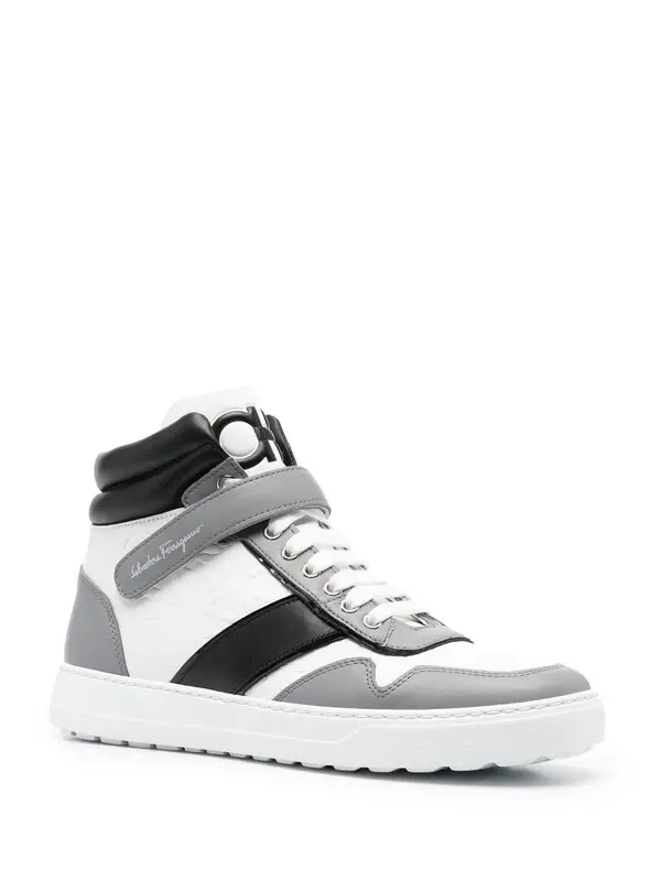FERRAGAMO Logo-print Hi-top Sneakers