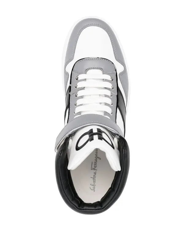 FERRAGAMO Logo-print Hi-top Sneakers