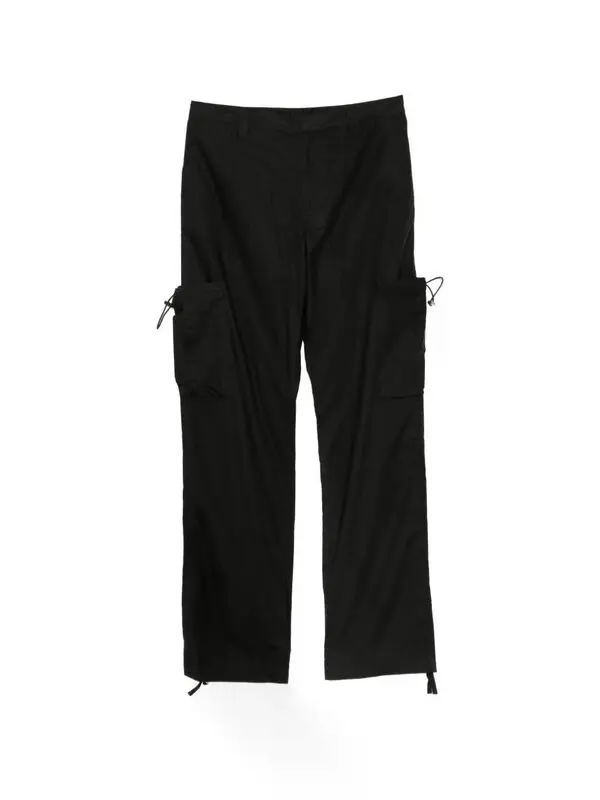 COUNTY OF MILAN Marcelo Burlon Logo Embroidery Cargo Pants - Black