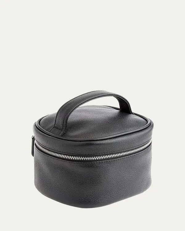 ROYCE NEW YORK Personalized Leather Cosmetic Bag - Black
