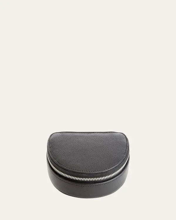 ROYCE NEW YORK Personalized Leather Compact Jewelry Case