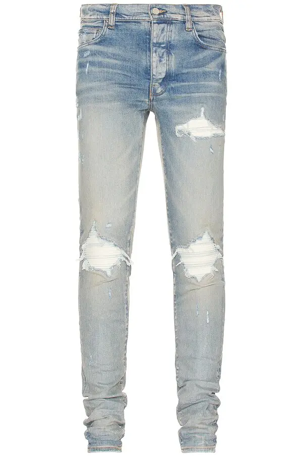 Amiri Mx1 Ultra Suede Jean In Blue In Clay Indigo 40% Off
