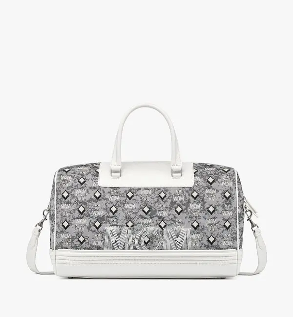 Mcm Golf In The City Weekender Bag In Vintage Monogram Jacquard