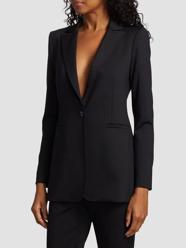 Alice + Olivia Breann Long Fitted Blazer