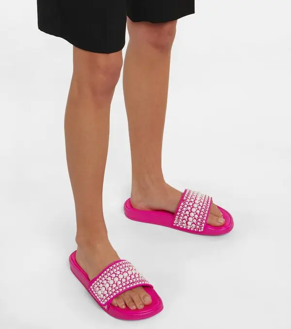 JIMMY CHOO Fitz Embellished Slides