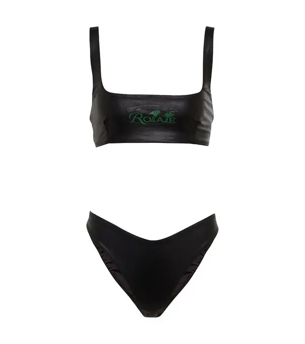 ROTATE BY BIRGER CHRISTENSEN Pearla Logo Bikini - Black