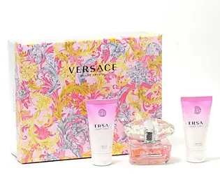Versace Bright Crystal 1.7-oz Edt 3-piece Set Ladies - One-color