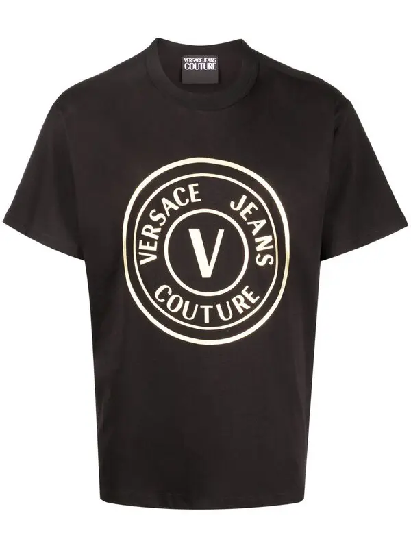 Versace Logo-print Crew Neck T-shirt