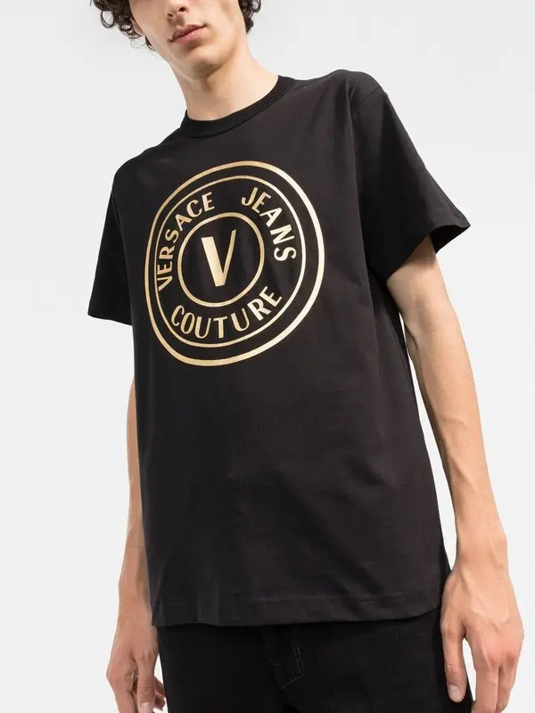 Versace Logo-print Crew Neck T-shirt