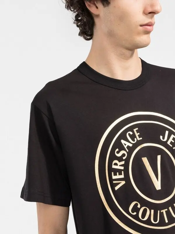Versace Logo-print Crew Neck T-shirt