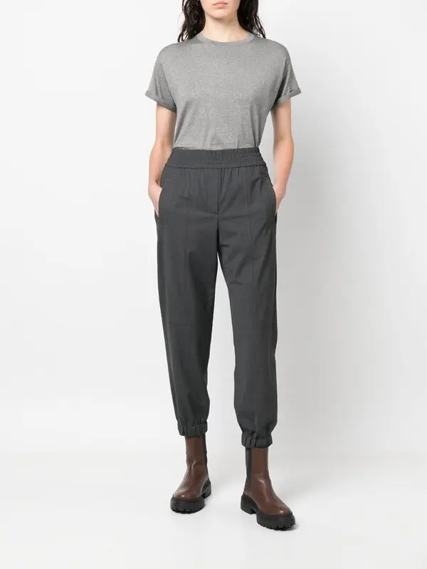 Brunello Cucinelli Glitter-embellished Knitted Top