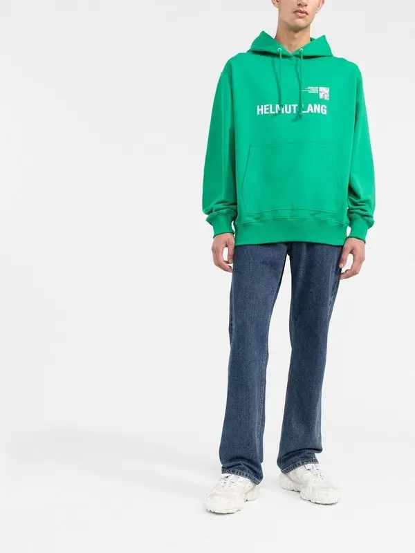 Helmut Lang Logo-print Drawstring Hoodie