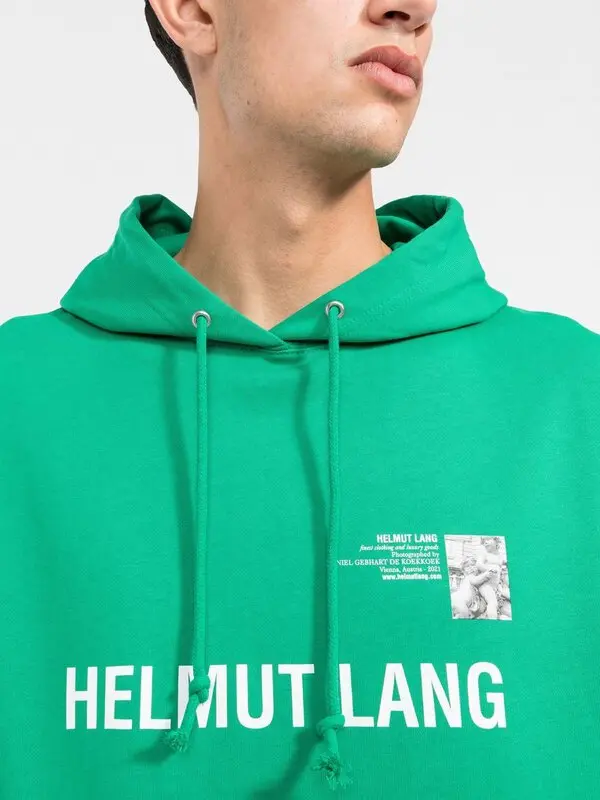 Helmut Lang Logo-print Drawstring Hoodie