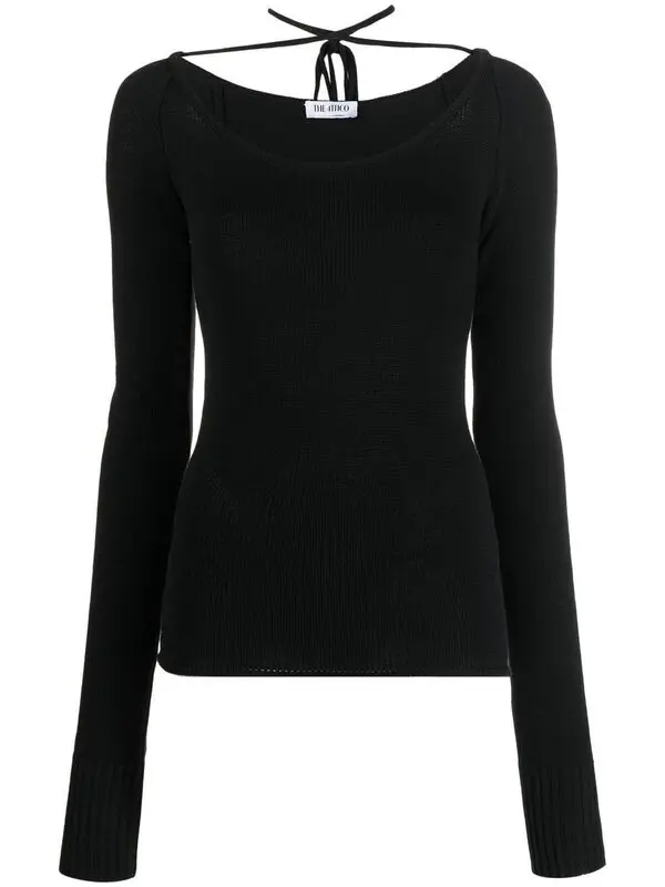 Attico Strap-detail Knitted Top