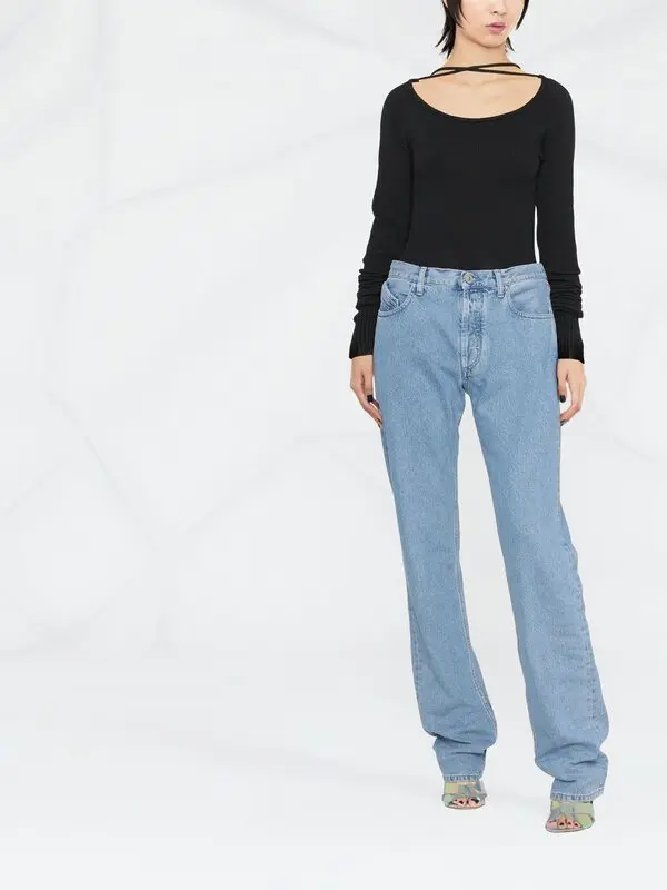 Attico Strap-detail Knitted Top