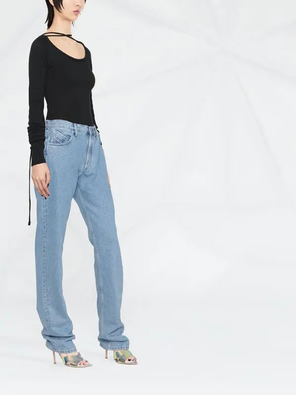 Attico Strap-detail Knitted Top