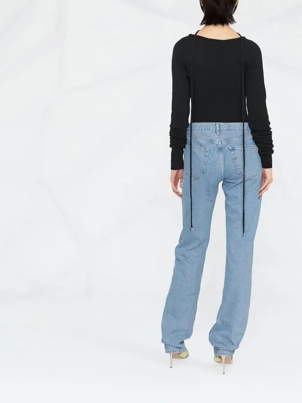 Attico Strap-detail Knitted Top