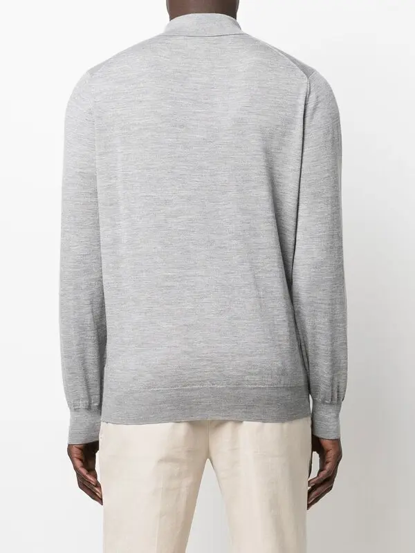 Brunello Cucinelli Knitted Polo Shirt - Grey
