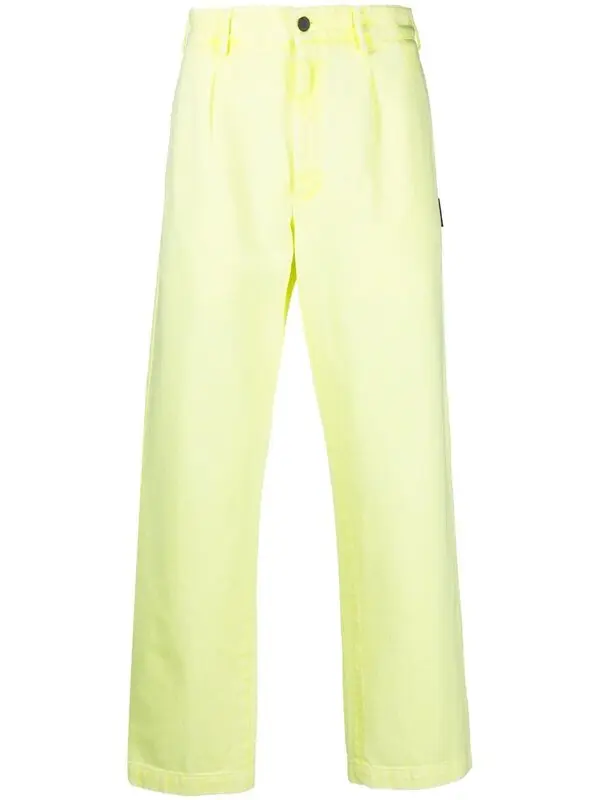 Palm Angels Four-pocket Cotton Straight-leg Trousers