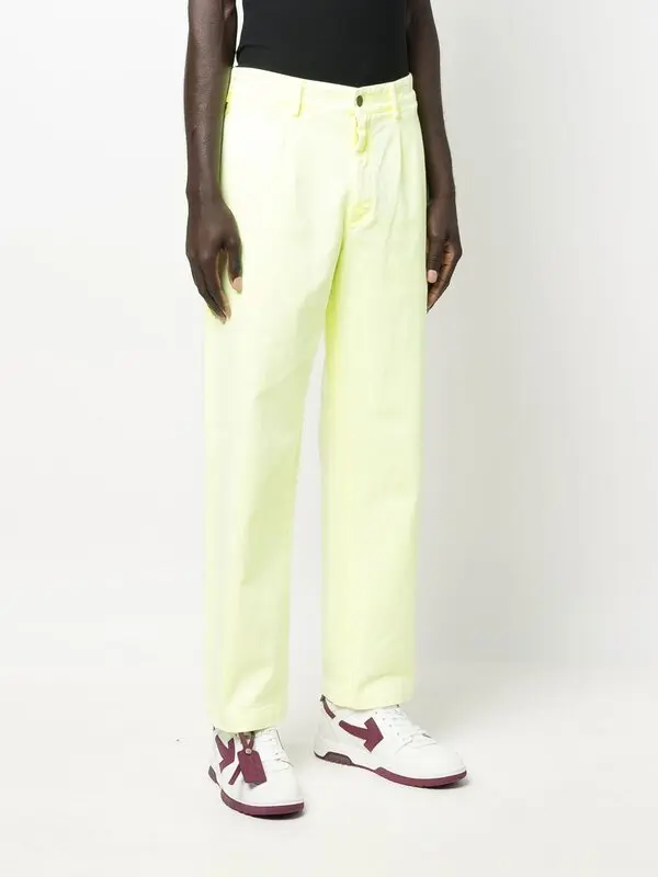 Palm Angels Four-pocket Cotton Straight-leg Trousers