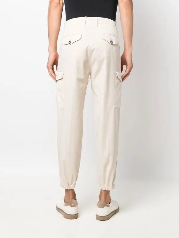 Brunello Cucinelli Pressed-crease Multi-pocket Straight-leg Trousers
