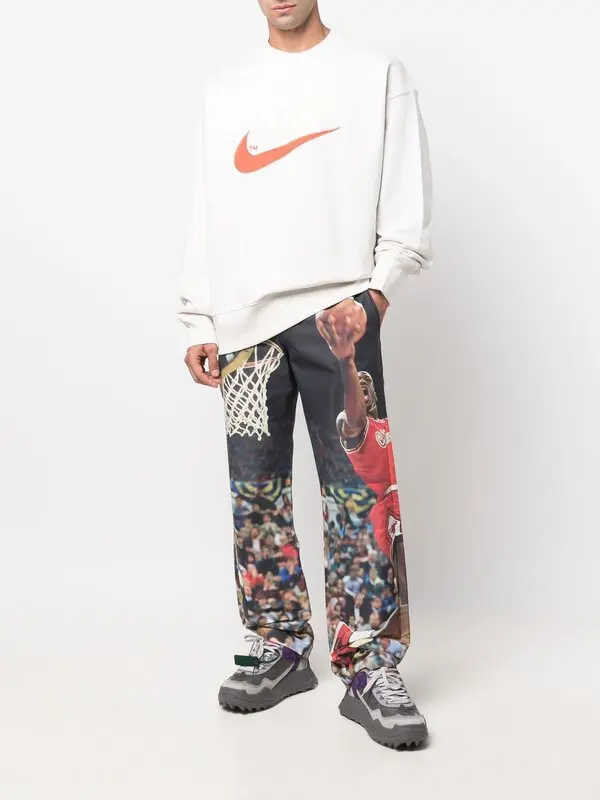Nike Swoosh Cotton Sweatshirt - White
