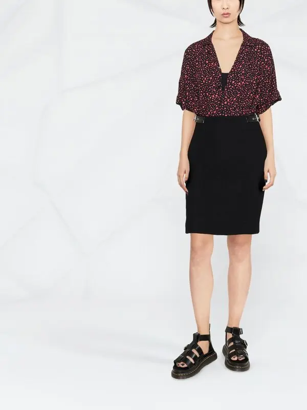 Moschino Strap-detail Pencil Skirt
