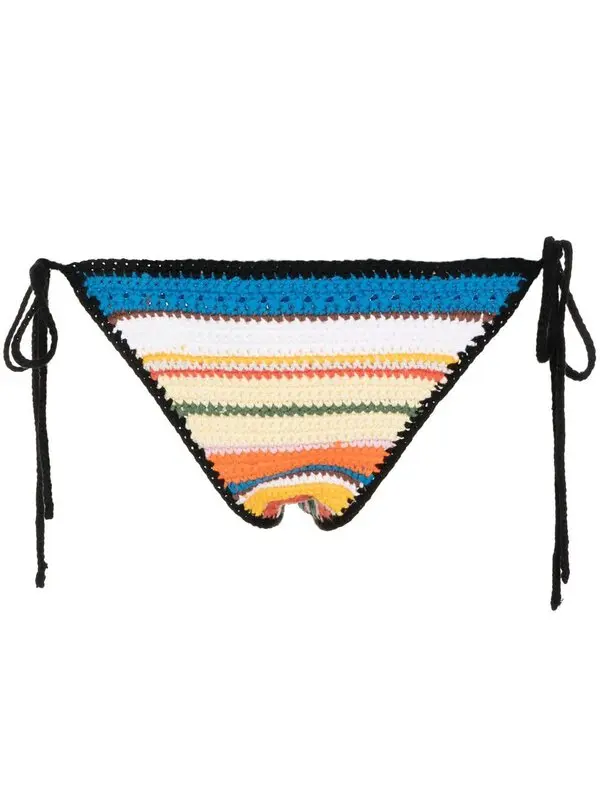 GANNI Crochet String Bikini Bottom - Multicolour